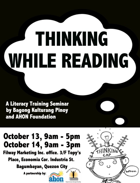 AHON Foundation: Our Very First "THINKING WHILE READING" Seminar!