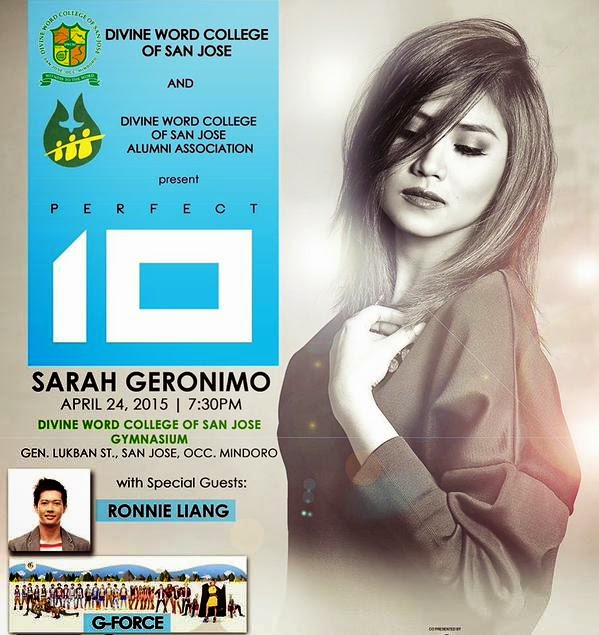 Sarah Geronimo LIVE! on Perfect 10 Concert San Jose, Occidental Mindoro ...