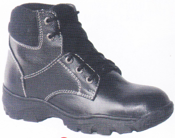 SEPATU SAFETY HITAM PAKAI TALI PANJANG - JUAL SEPATU SAFETY DAN KESELAMATAN