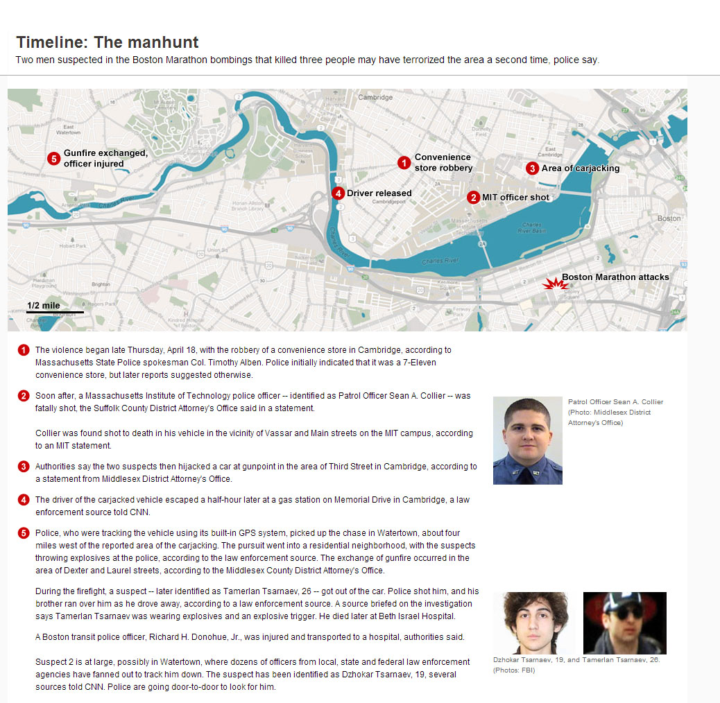 Black Horizon: CNN: Manhunt Timeline Map
