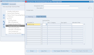 Value Chain Planning: Service Parts Planning Setup - Step 5