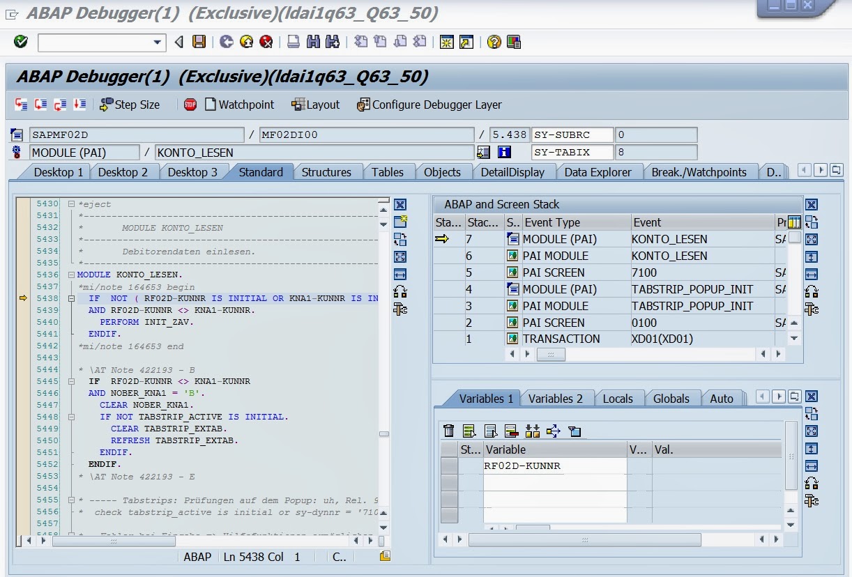 Techsap Debugging A Pop Up Screen In Sap