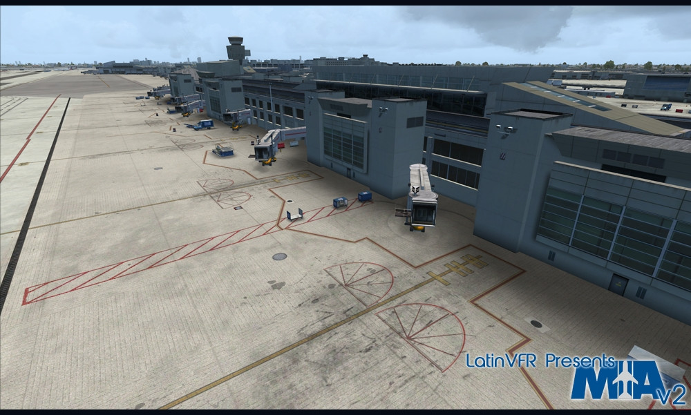 FS2004/X SIMULACIÓN CIVIL-MILITAR: LatinVFR Miami KMIA v2.1 FS9