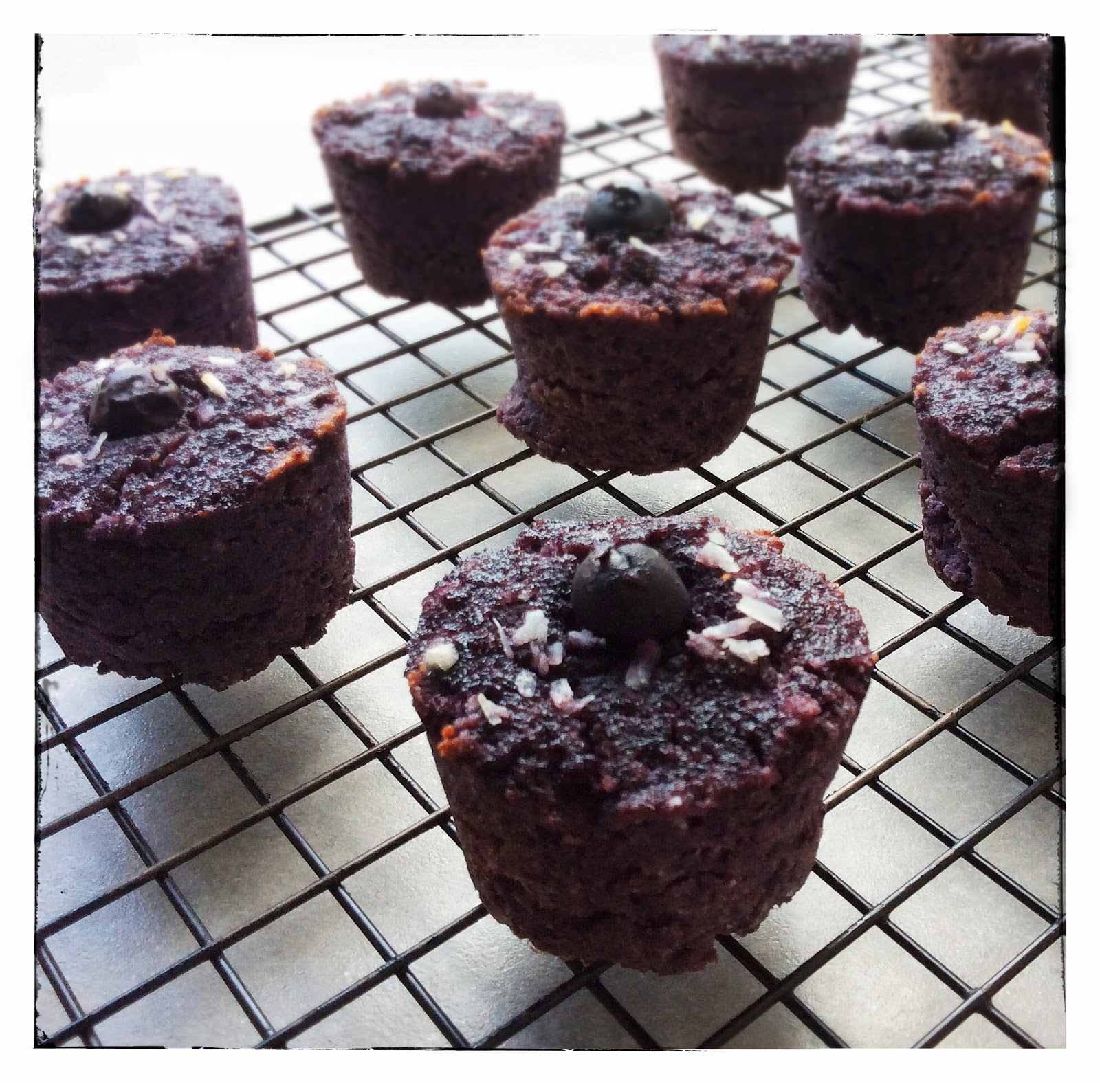 Blueberry and Red Cabbage Mini Muffins ('The Purple Ones')