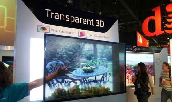 Hisense presenta pantalla 3D transparente en el #CES2013