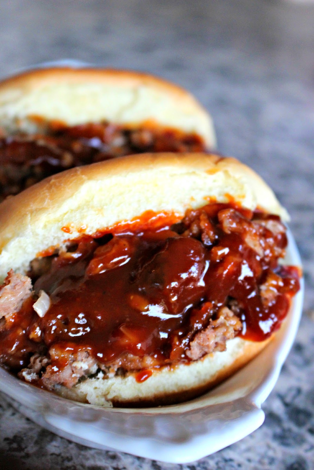 PB+J Babes: WE EAT | {Leftovers} BBQ Sirloin Meatloaf Sliders