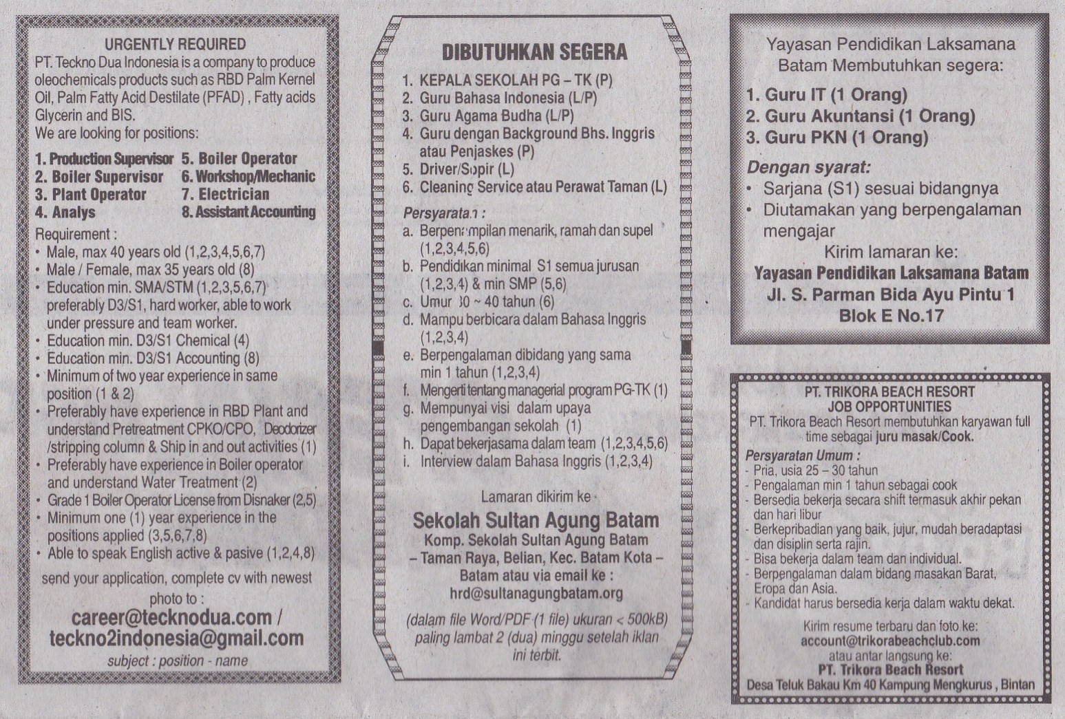 IKLAN BATAM POS