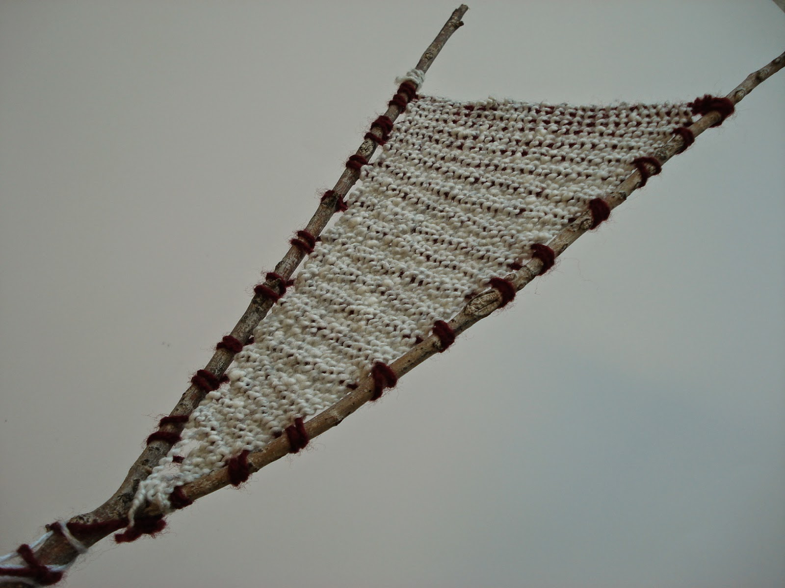a faithful attempt: Twig Weaving with Yarn