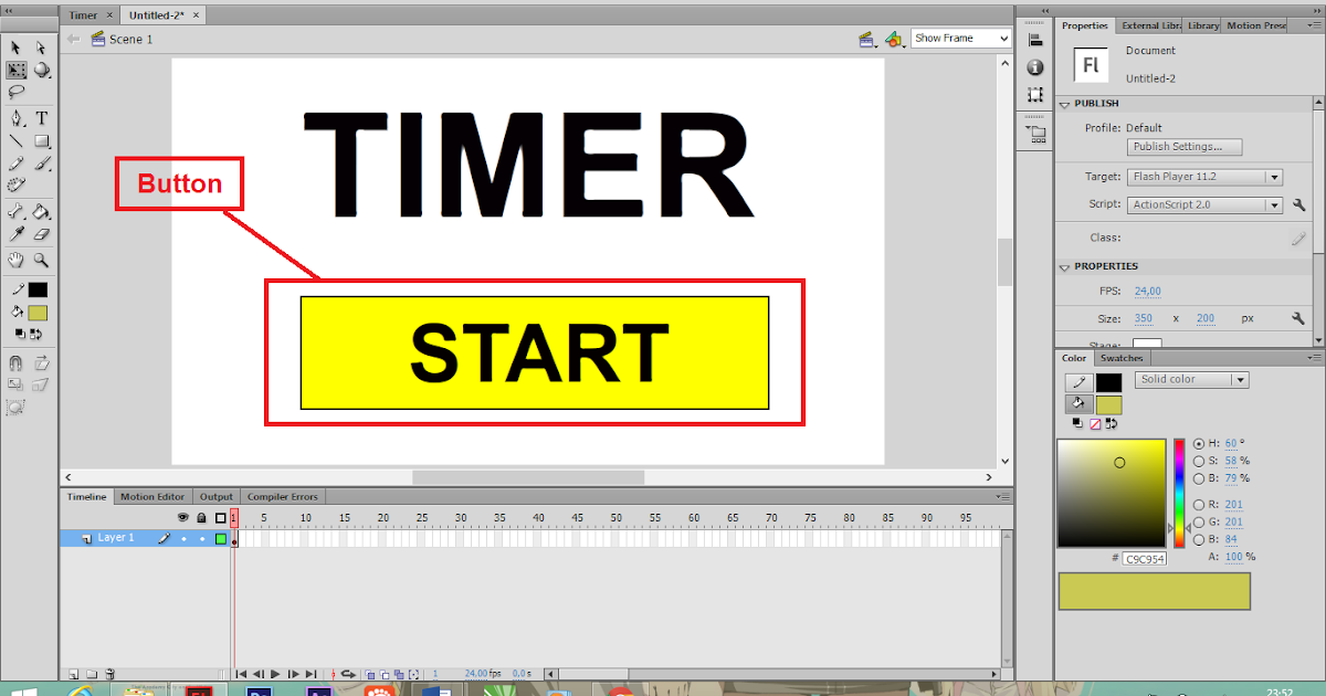 Membuat Timer Dengan Actionscript 2.0 Membuat Timer Dengan Actionscript 2.0