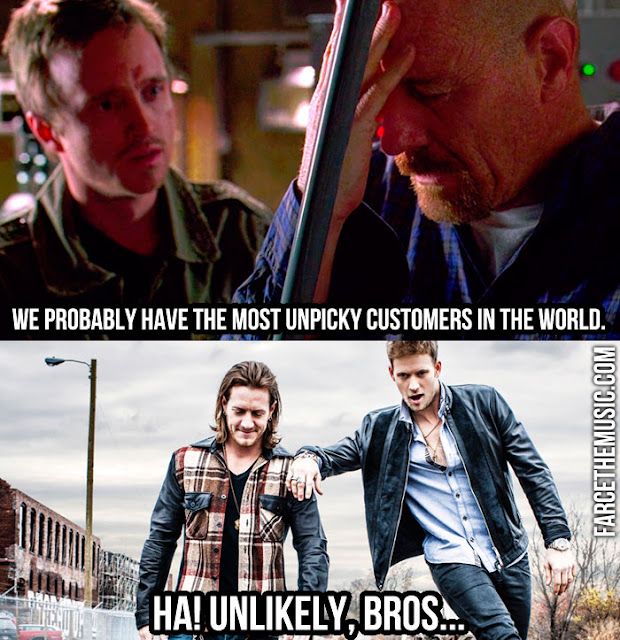 Farce the Music: Wednesday Morning Memes: Sam Hunt, Breaking Bad, FGL, etc.