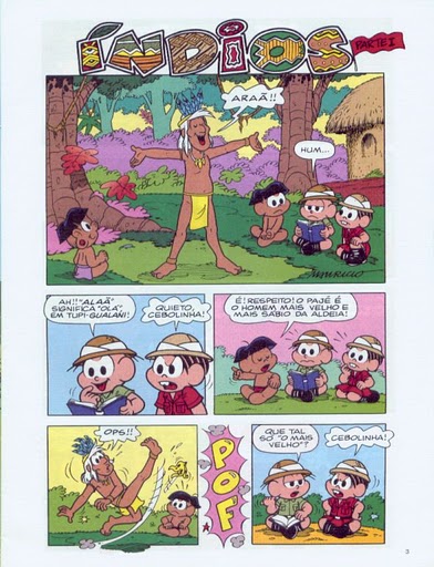 Gibi: Turma da Mônica em Índios | ALEGRIA EM ENSINAR EDUCAÇÃO