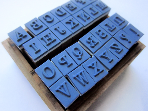Forty Weeks: Gifting: Alphabet Rubber Stamp Sets