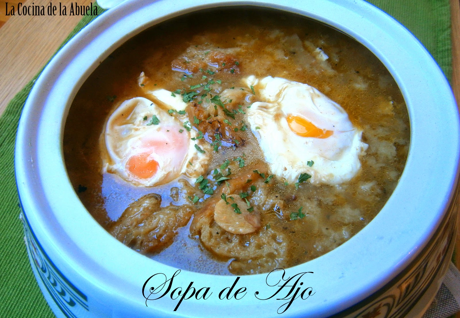 Sopa de Ajo, Sopa Castellana.