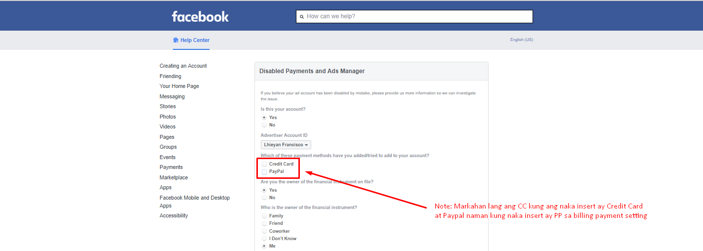 FACEBOOK ADS ACCOUNT DISABLED APPEAL FORM AND SOLUTIONS - UPTV FAMILY