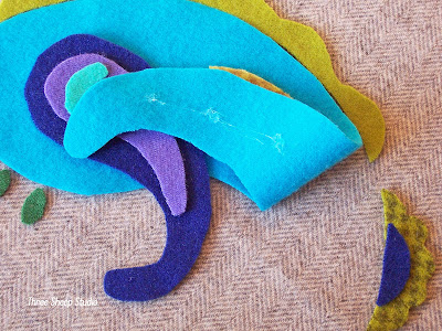Three Sheep Studio: How To Applique With Wool Series - Part 2