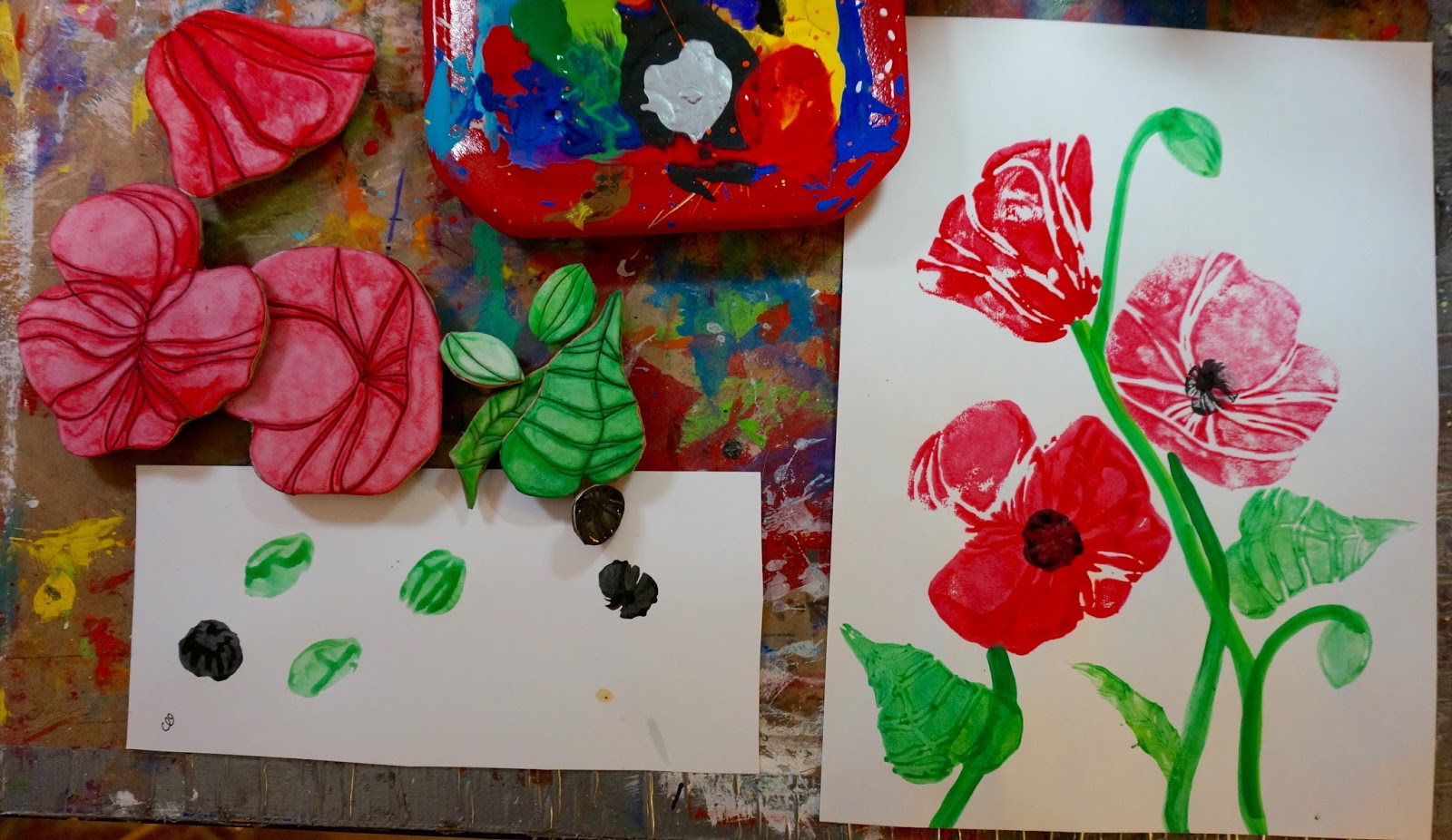 that artist woman: Poppy Printmaking