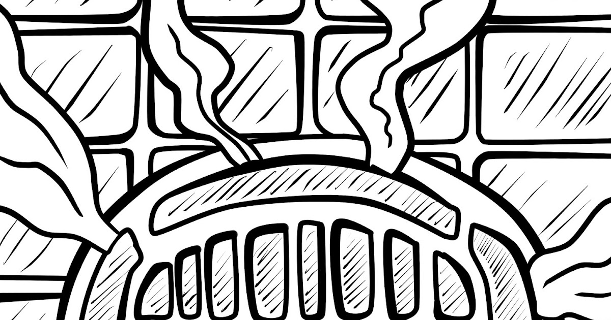 21 Drain (Inktober 2018, a coloring page) / 21 Viemäri (Inktober 2018 ...