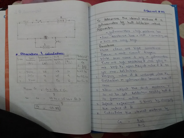 Solved Physics Practicals for 2nd year/class 12 Fbise Solved Physics Practicals for 2nd year/class 12 Fbise