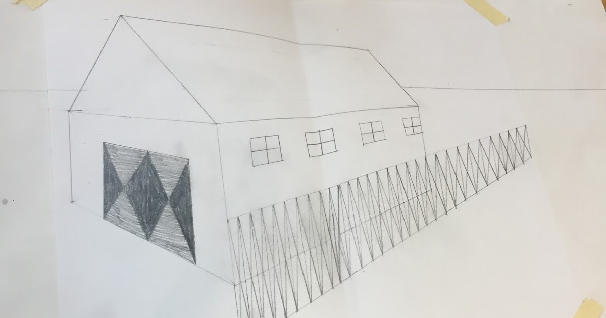 Two point perspective barn