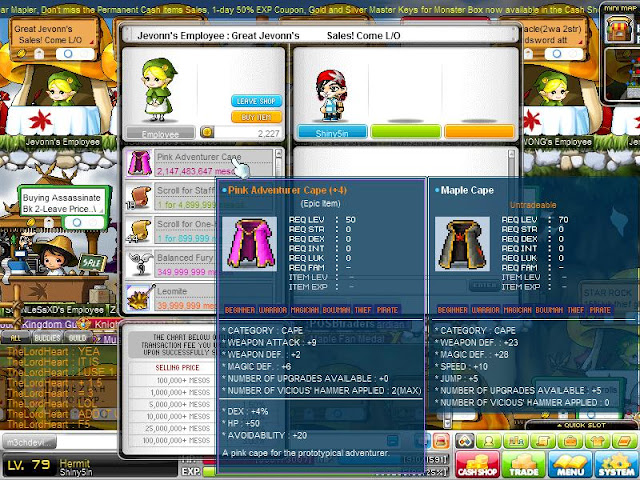 MapleSecrets - ☯ IMBA and CRAZY RICH MapleSEA Legend ☯ ♛: MapleSEA ...