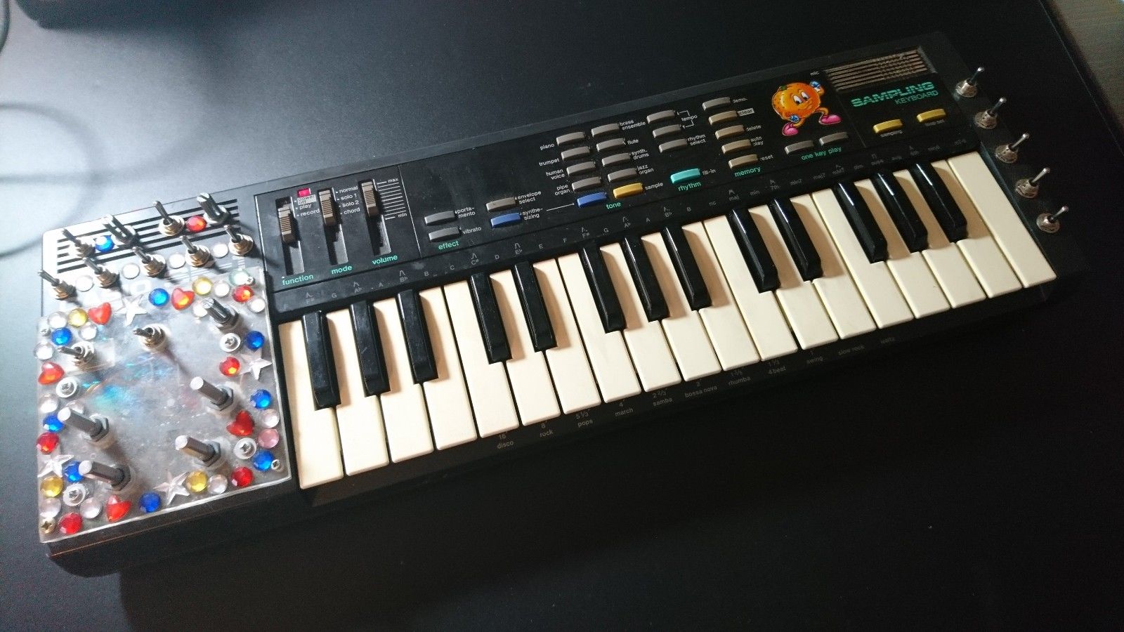 MATRIXSYNTH: Bedazzled Circuit Bent Casio SK-1