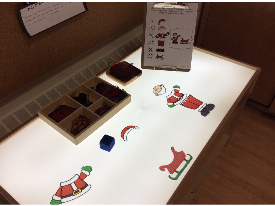 Roll-A-Santa Dice Game {FREEBIE} | Mrs. Albanese's Kindergarten Class