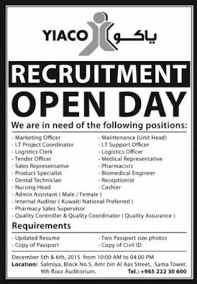 YIACO ( Apollo hospital, Pharmacetical and Bio-medical etc ) vacanccies ...