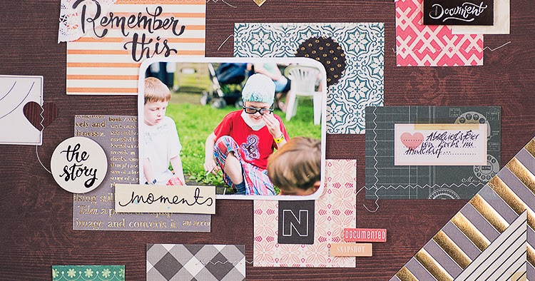 Love this moment | Scrapbooking Layout mit Open Book | Crate Paper