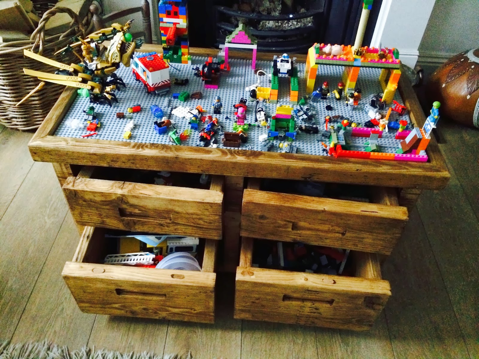 Brighton Carpenter: Christmas Lego Box from Reclaimed Wood