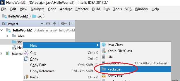 Belajar Java: SETTING DAN PROGRAM PERTAMA IDEA
