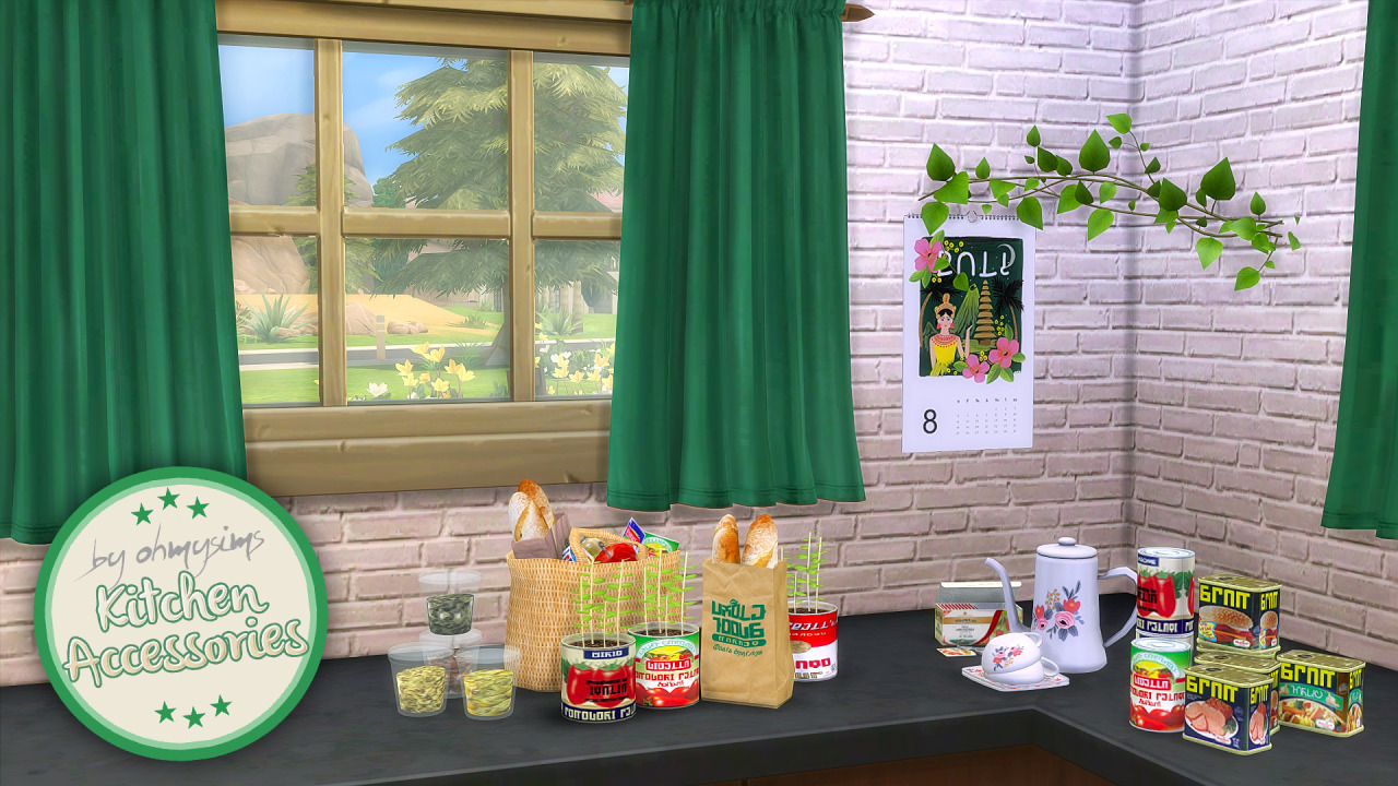 Sims 4 CC's - The Best: Kitchen Accessoires by Oh My Sims 4