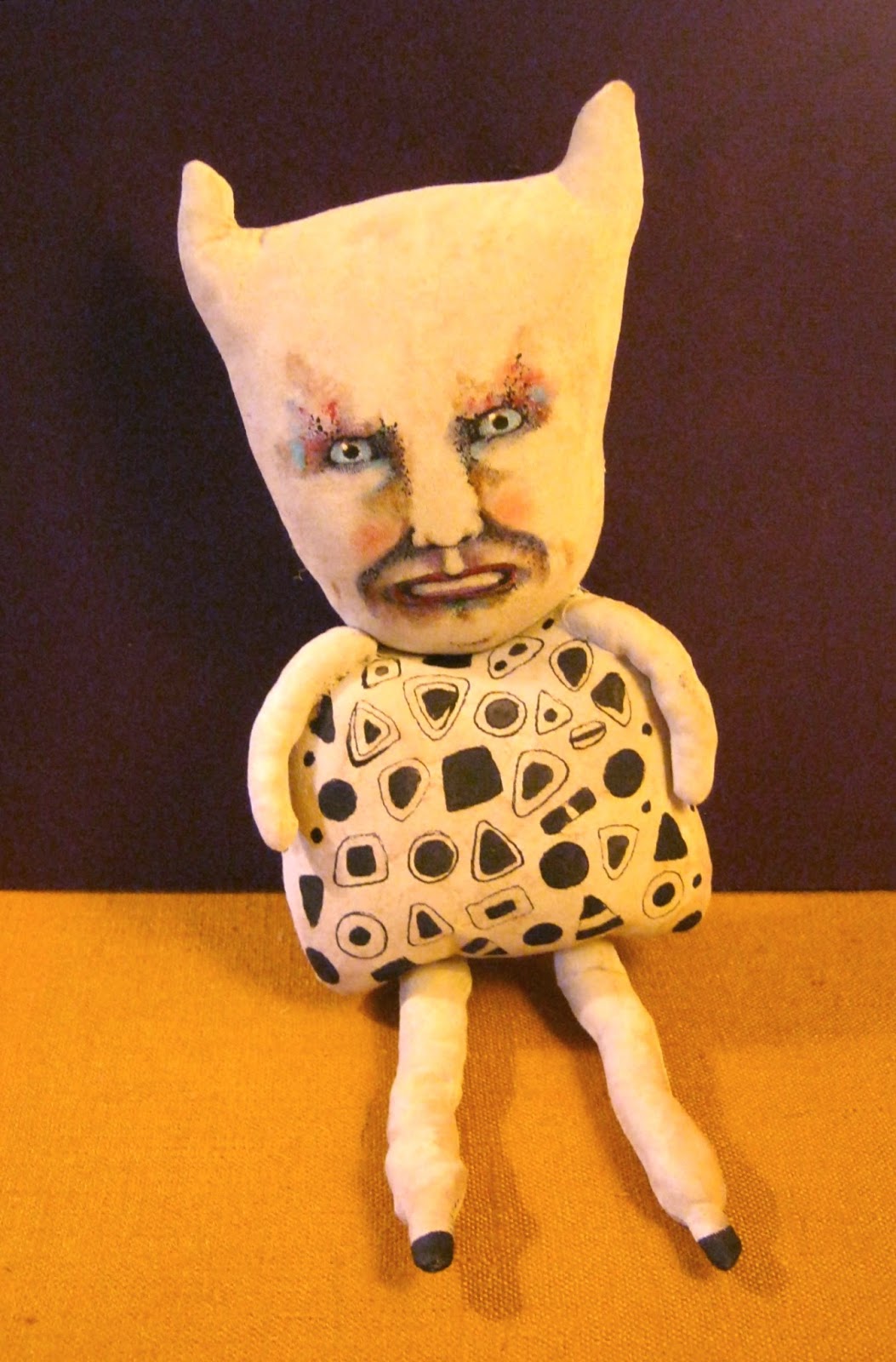 Sandy Mastroni: two weird dolls , for etsy , Sandy Mastroni