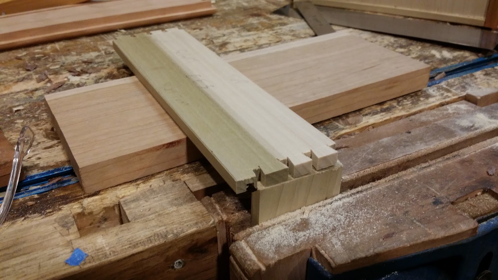 Miter Clamp Assisted Marking of Pin Board