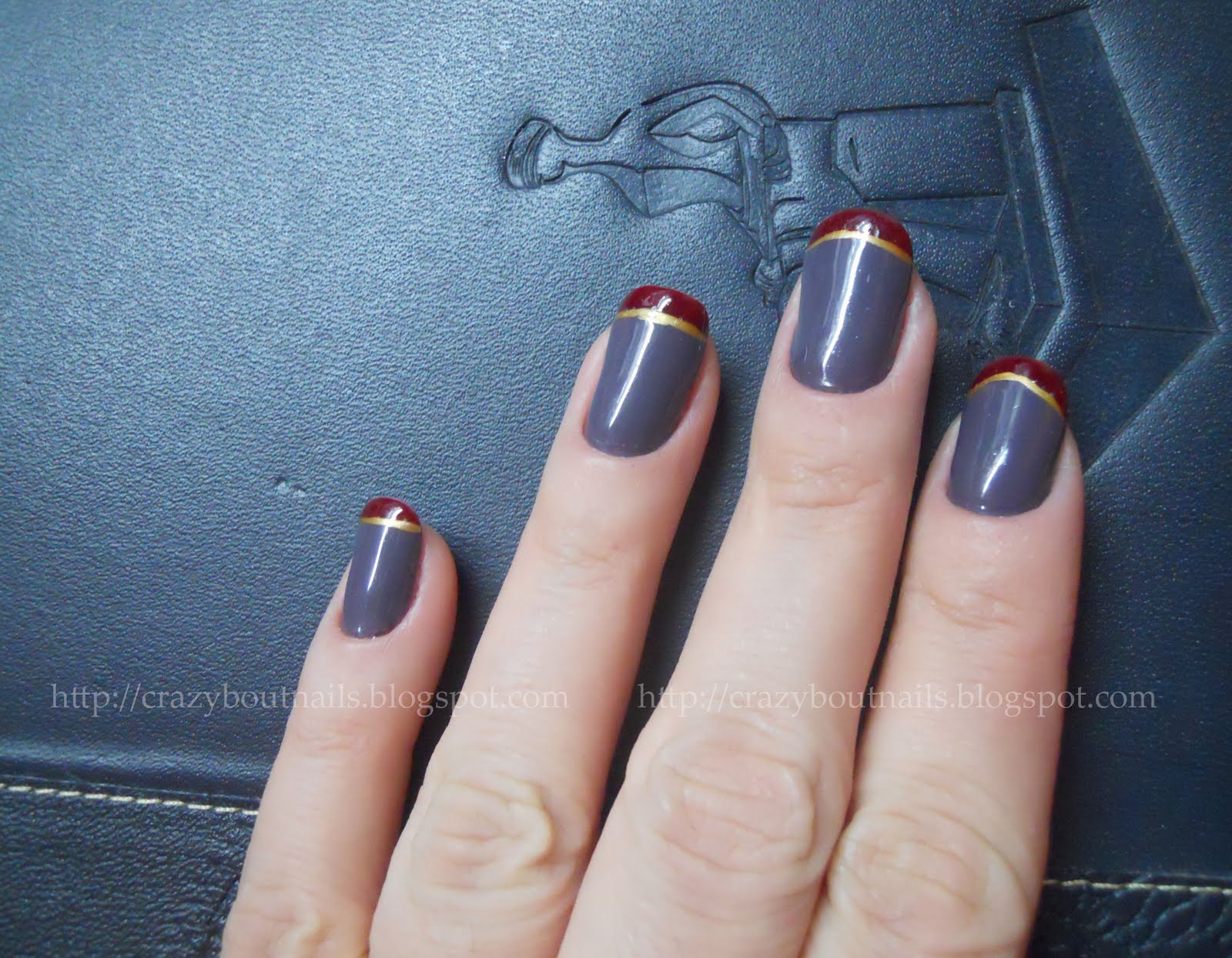 Crazy 'bout nails: "WORK" NAIL ART