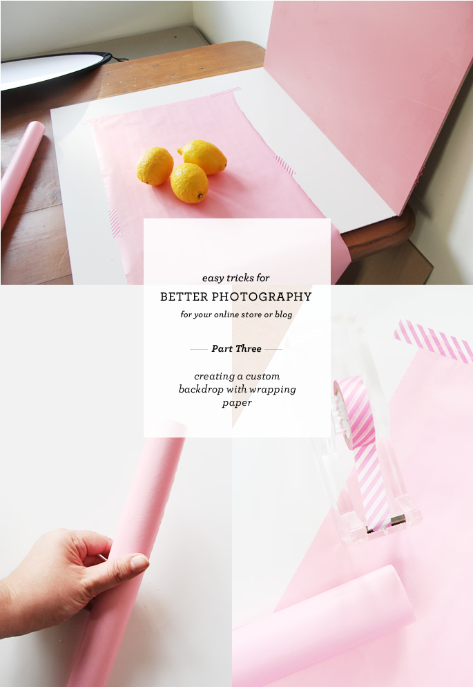Photography Series | Part 3, Using Wrapping Paper for backdrops ...