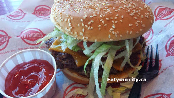 Eat Your City: Fatburger Edmonton - huge made to order burgers