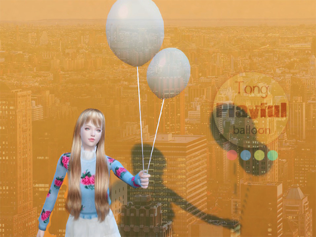 Sims 4 CC's - The Best: Balloons and Poses by Simstong