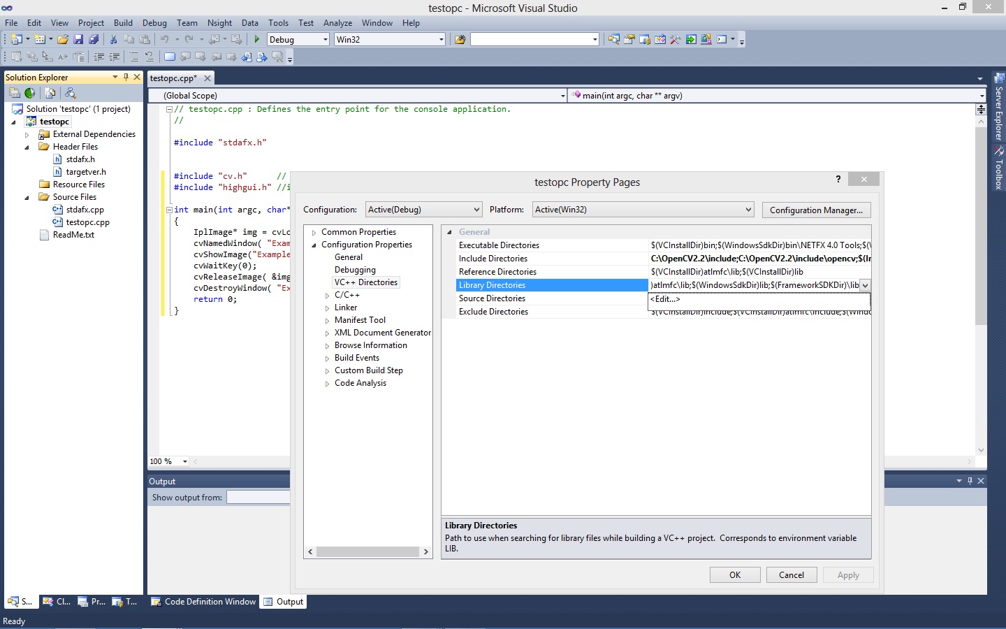 Third Party Libraries and Tools: OpenCV Installation