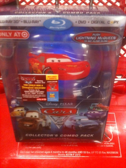 Blu-ray & DVD Exclusives: Cars 2: Target Exclusive Light-up Globe (3D-BD)