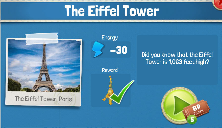 Backpacker Game Solutions: Paris