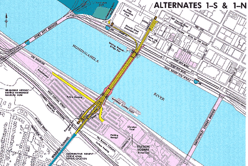 The Many Failed Plans of Pittsburgh's Wabash Bridge and Tunnel