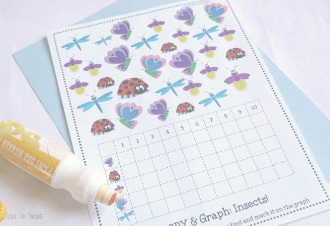 Count & Graph Insects Activity | School Time Snippets