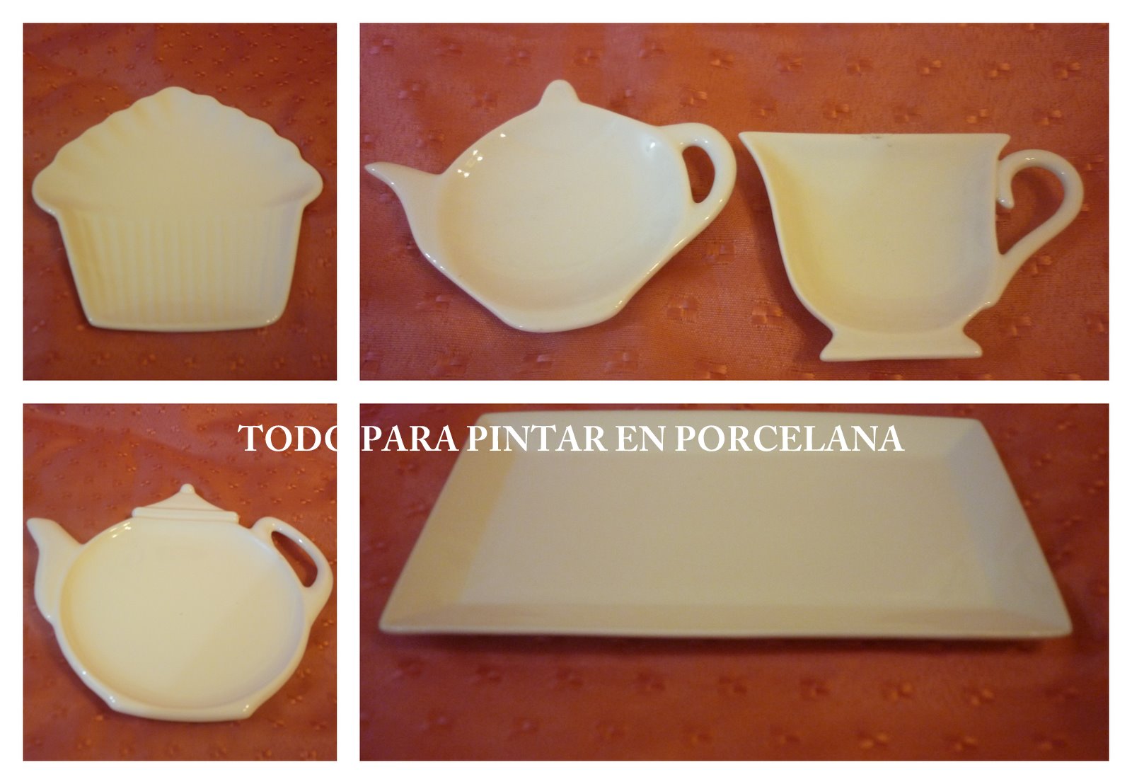 Todo para pintar en porcelana: Piezas de porcelana y cerámica blanca