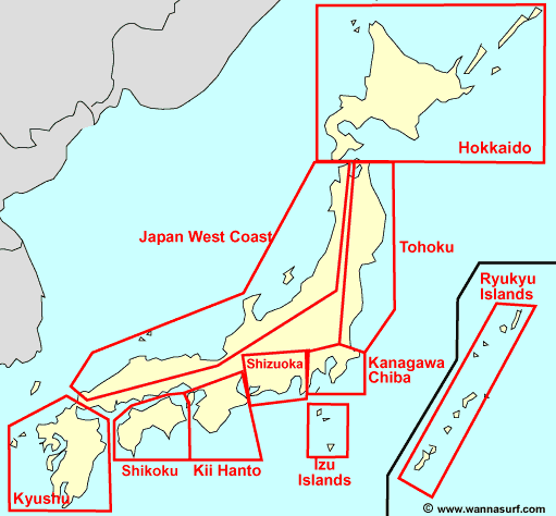 hiya wa howa aswat: Japan Surf Spots