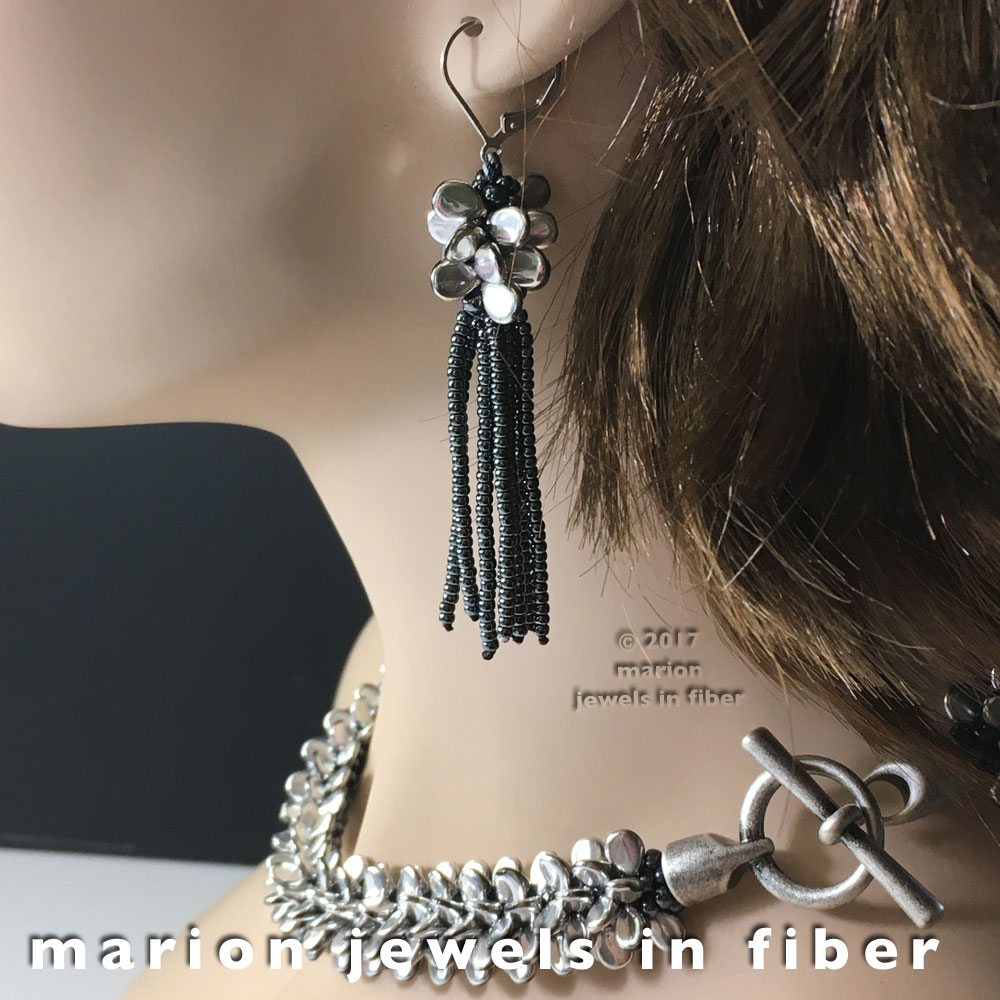 Marion Jewels in Fiber - News and Such: Kumihimo Earrings with PIP ...