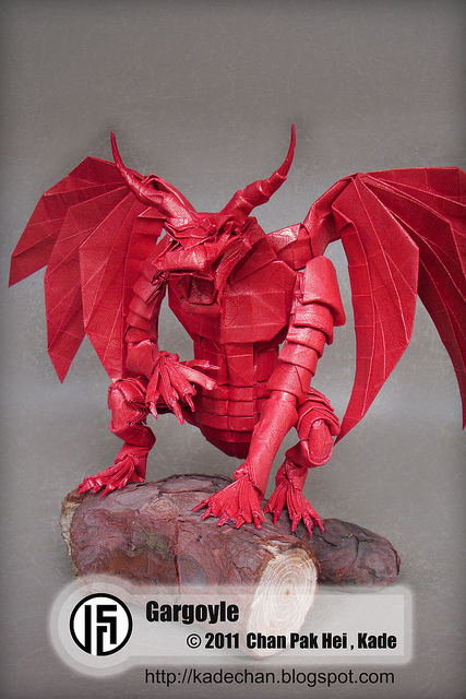 Kade Chan Origami Blog 香港摺紙工作室 (日誌): Gargoyle 夜行神龍