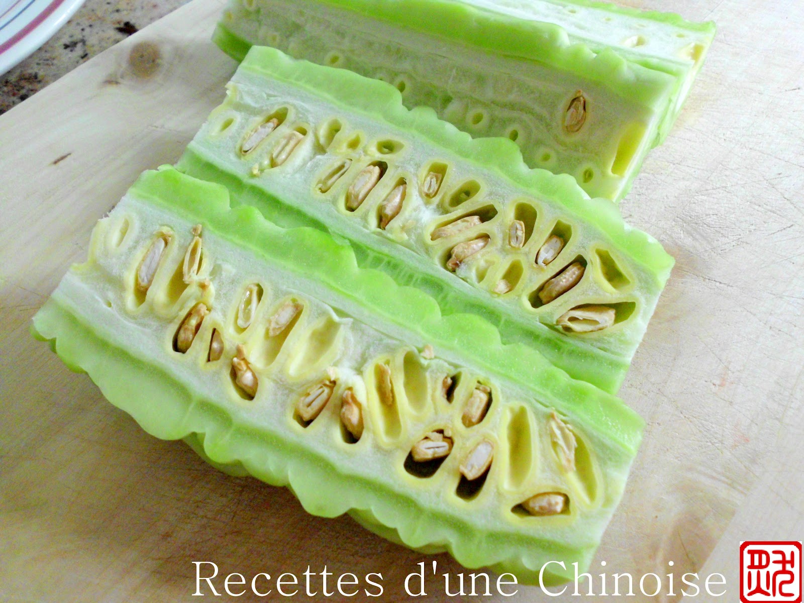 Recettes d'une Chinoise: Ku Gua ou Concombre amer sauté au piment et ...