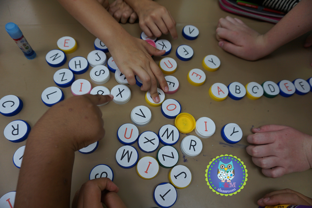 KM Classroom: FREE Bottle Cap Alphabet