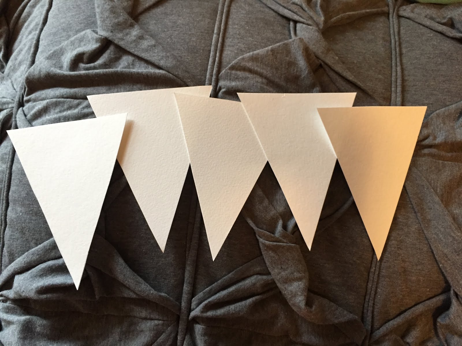 DIY Watercolor Triangle Banner - Hey, Kimberlea
