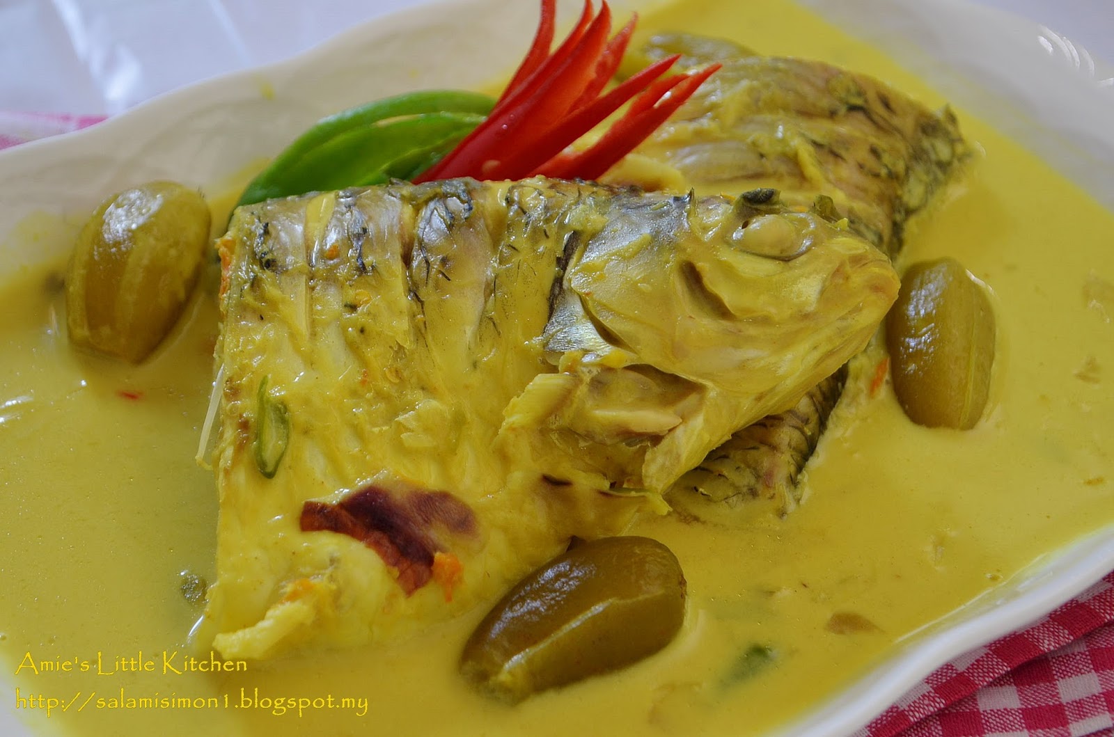 Ikan Lampam Jawa Masak Lemak Tempoyak Cili Padi - Amie's Little Kitchen